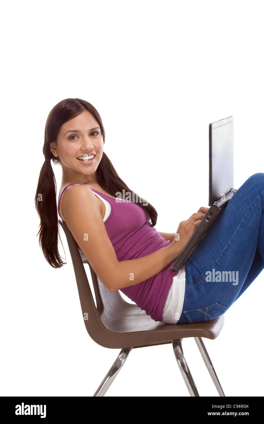 education series template - Friendly young woman high school student ...