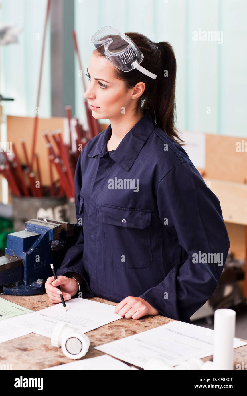 Apprentice plumber working class Stock Photo - Alamy