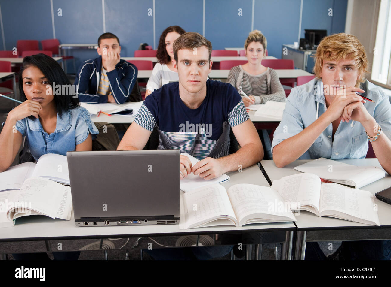 University students class Stock Photo - Alamy