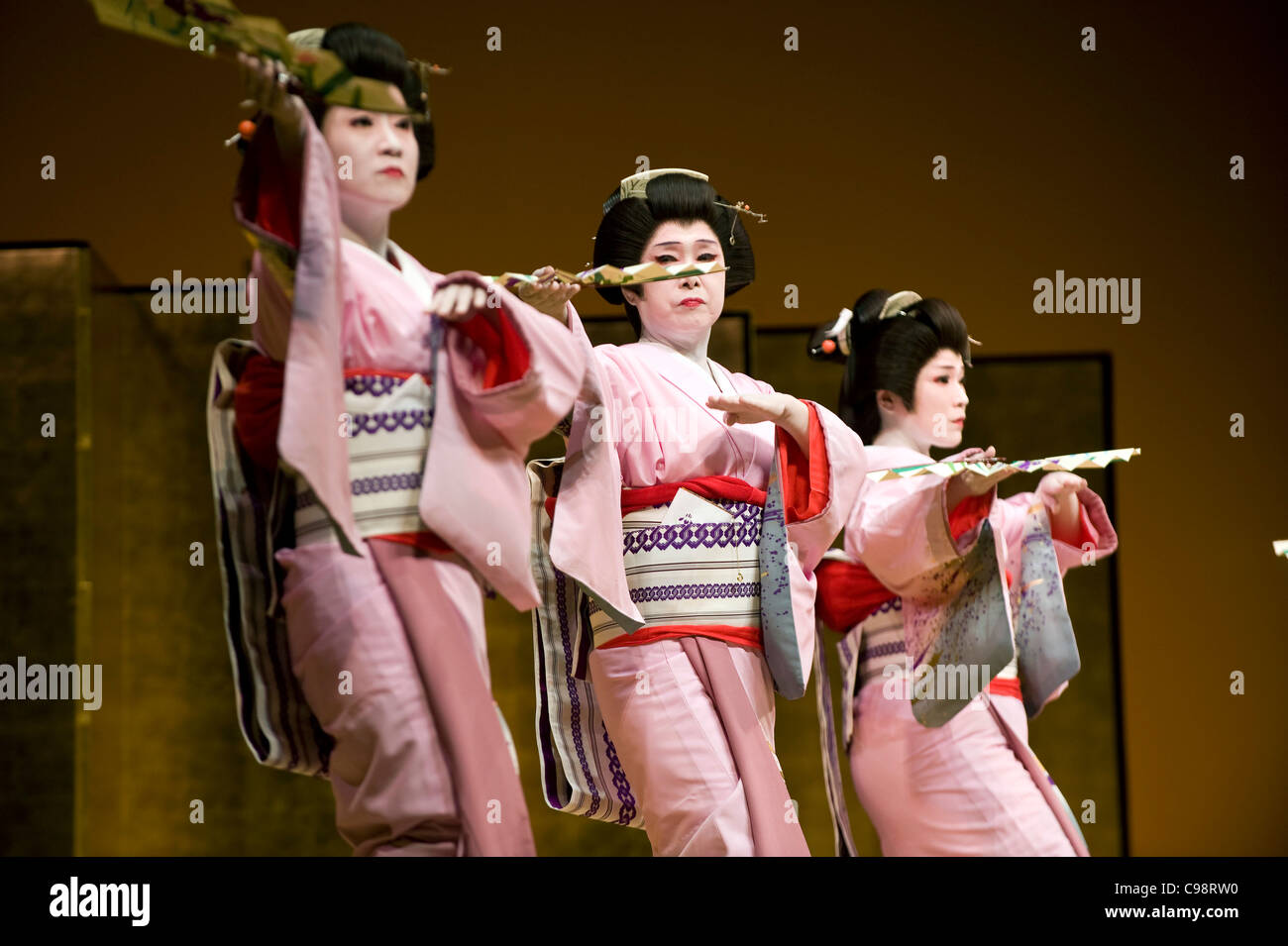 Geisha perform various traditional dances from around Japan during the ...