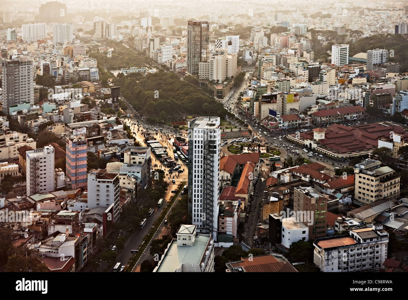 Aerial view Ho Chi Minh City, Vietnam Stock Photo - Alamy