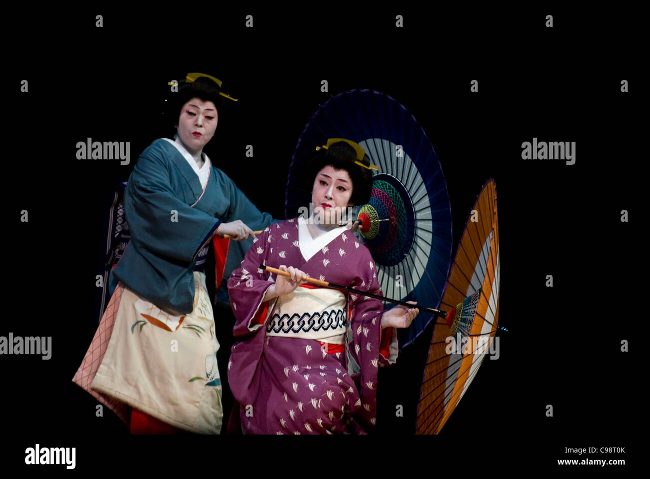 Geisha perform various traditional dances from around Japan during a ...