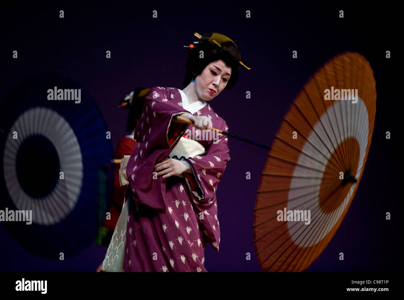 Geisha perform various traditional dances from around Japan during a ...