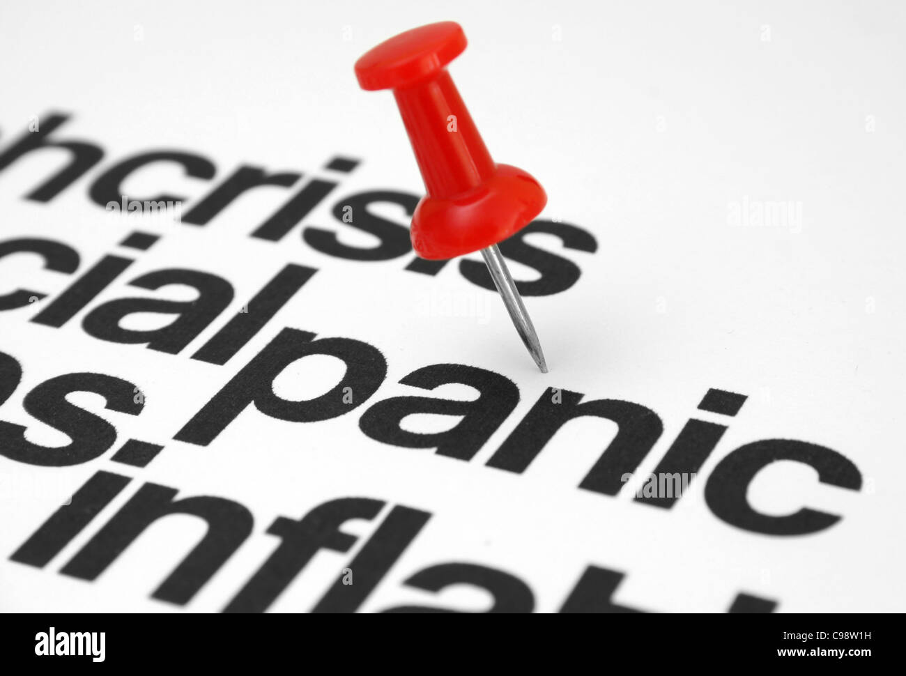 Panic and crisis Stock Photo - Alamy
