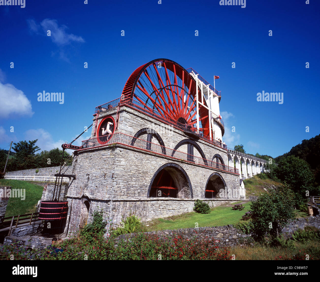 The Laxey Wheel on the Isle of Man, Built in 1854 to pump water from ...