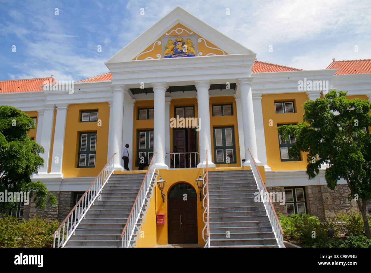 Steps stairs staircase government building pediment coat of arms hi-res ...