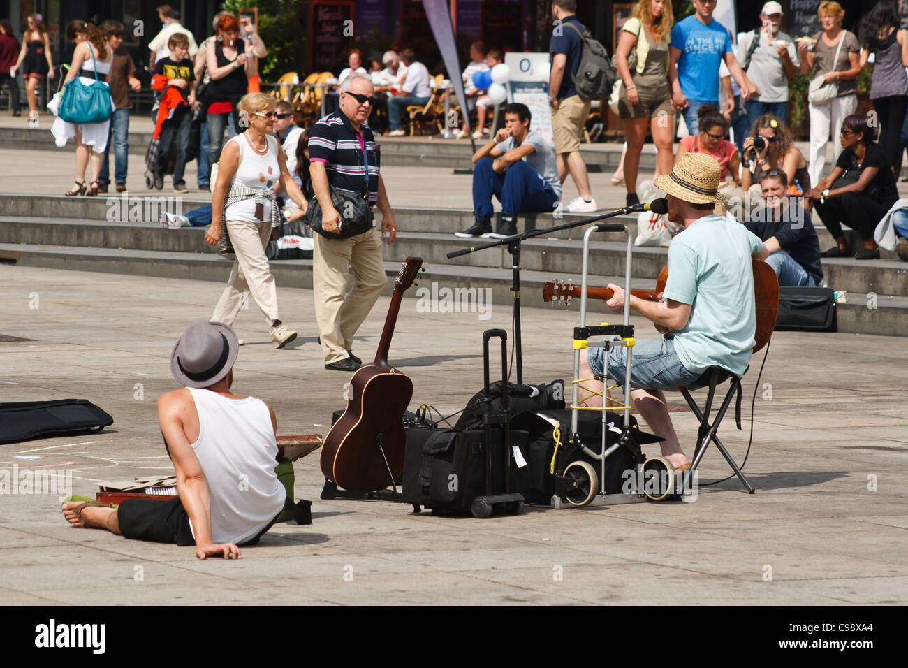 Summer concert on Alexanderplatz. Berlin, Germany Stock Photo - Alamy