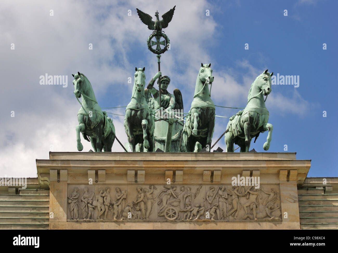 Brandenburg gate with quadriga hi-res stock photography and images - Alamy