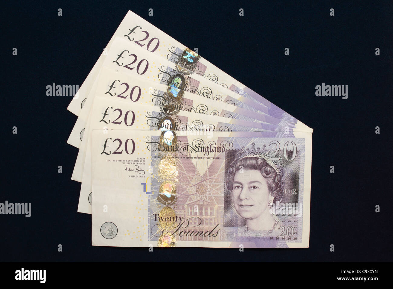 Bank notes uk £100 hi-res stock photography and images - Alamy