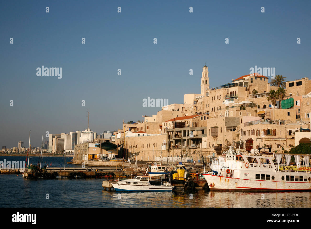 View over the port and old Jaffa, Tel Aviv, Israel Stock Photo - Alamy
