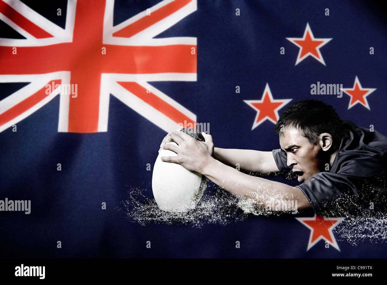 Australasia flag hi-res stock photography and images - Alamy