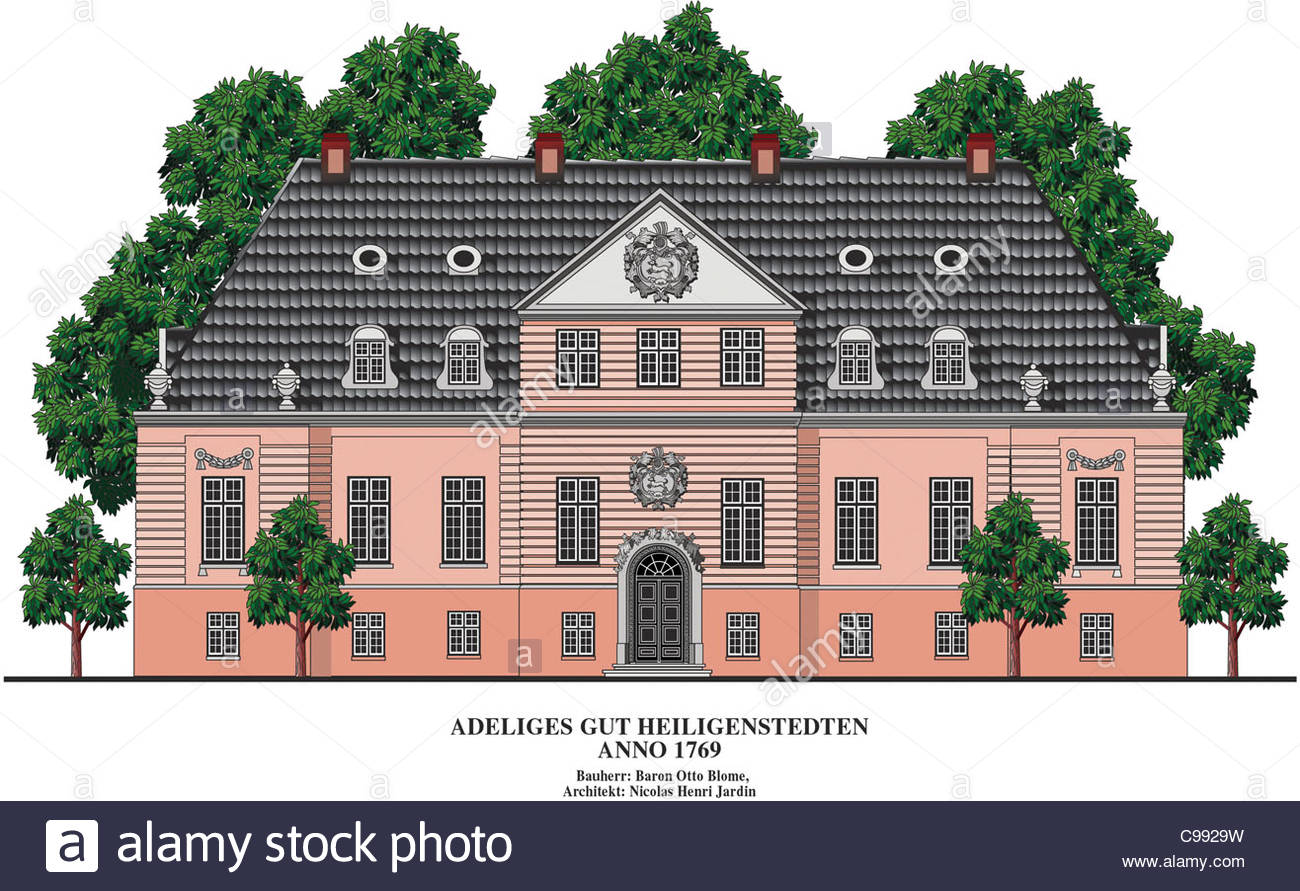Architectural Drawing Castle Stock Photos & Architectural Drawing ...