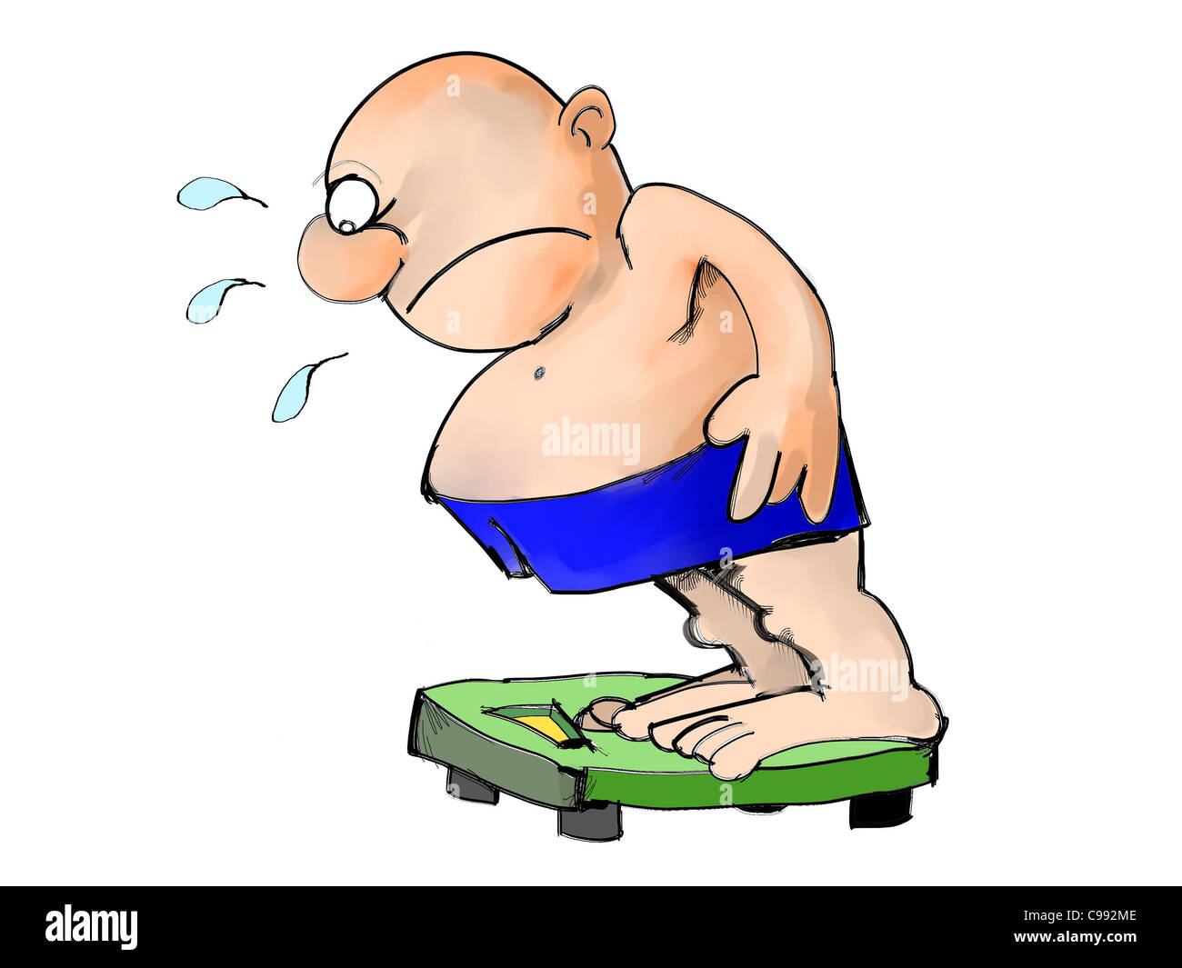 Cartoon food scale hi-res stock photography and images - Alamy