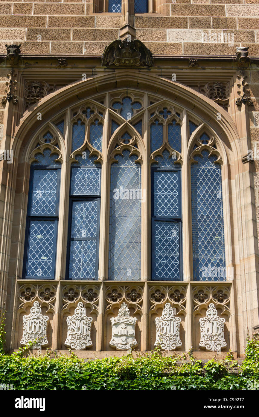 window, University of Sydney main quadrangle, Sydney, Australia Stock ...