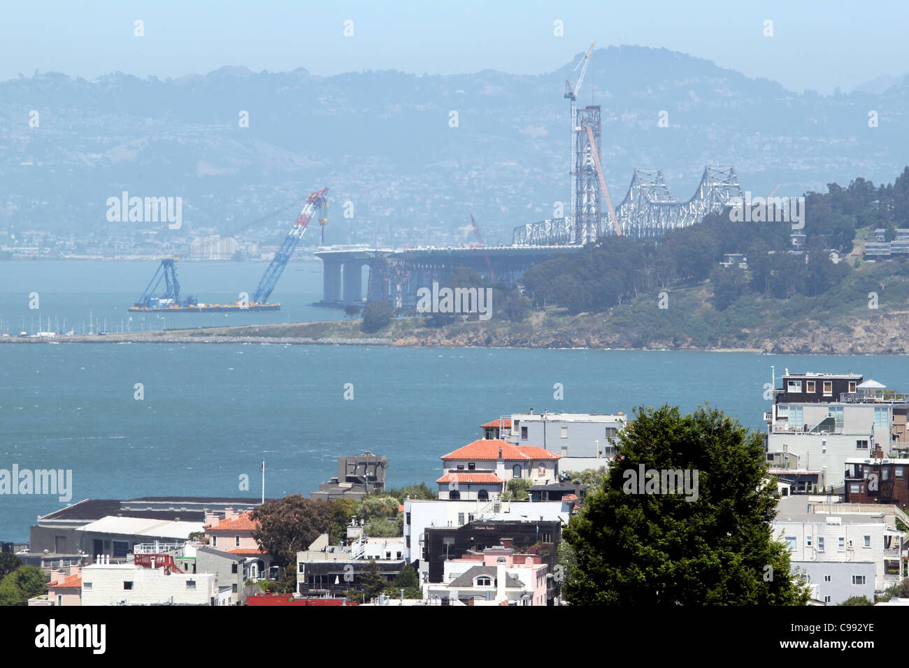Bay bridge construction hi-res stock photography and images - Alamy
