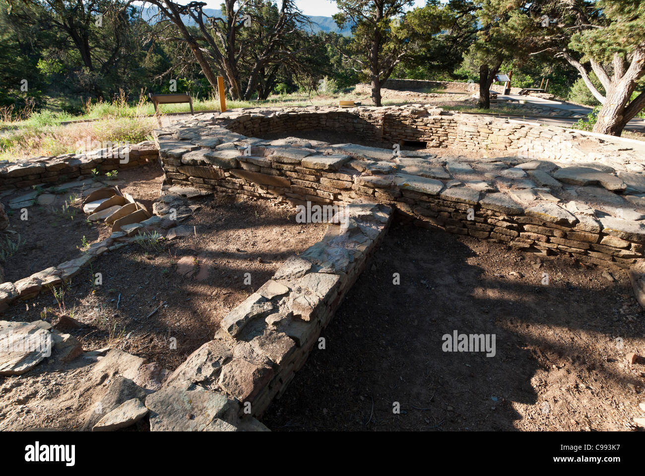 Pit houses, Great Kiva Trail, Chimney Rock Archaeological Area, Pagosa ...