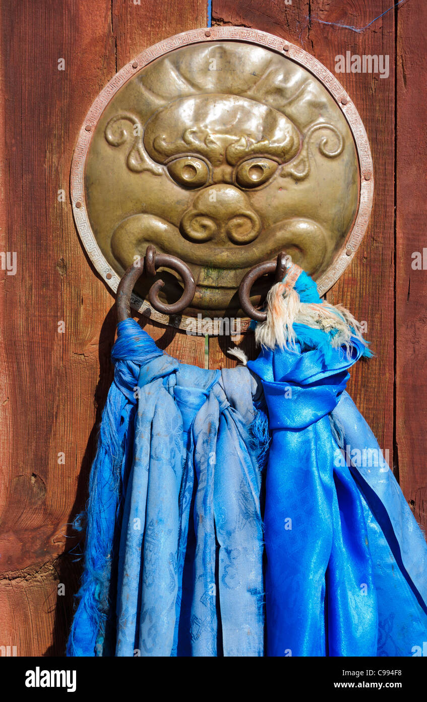 Entrance of Shankh monastery (khiid), Mongolia Stock Photo - Alamy