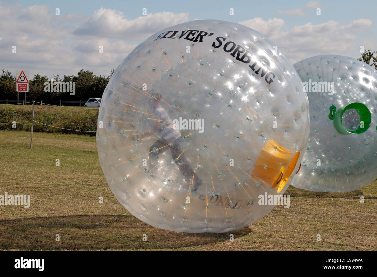Children zorbing hi-res stock photography and images - Alamy