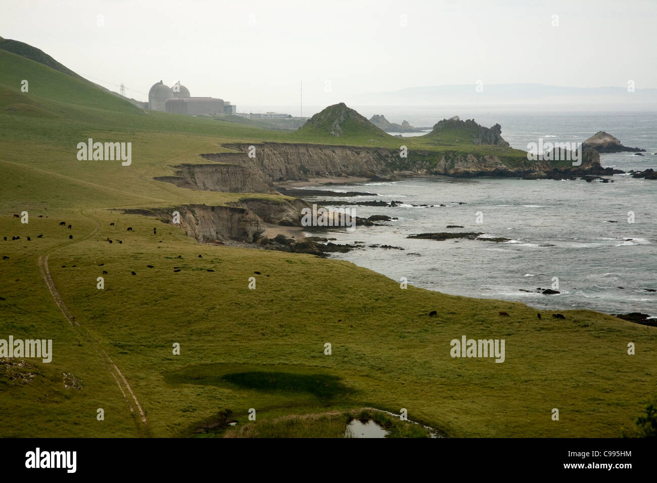 CALIFORNIA - The Diablo Canyon Nuclear Power Plant from Windy Point on ...
