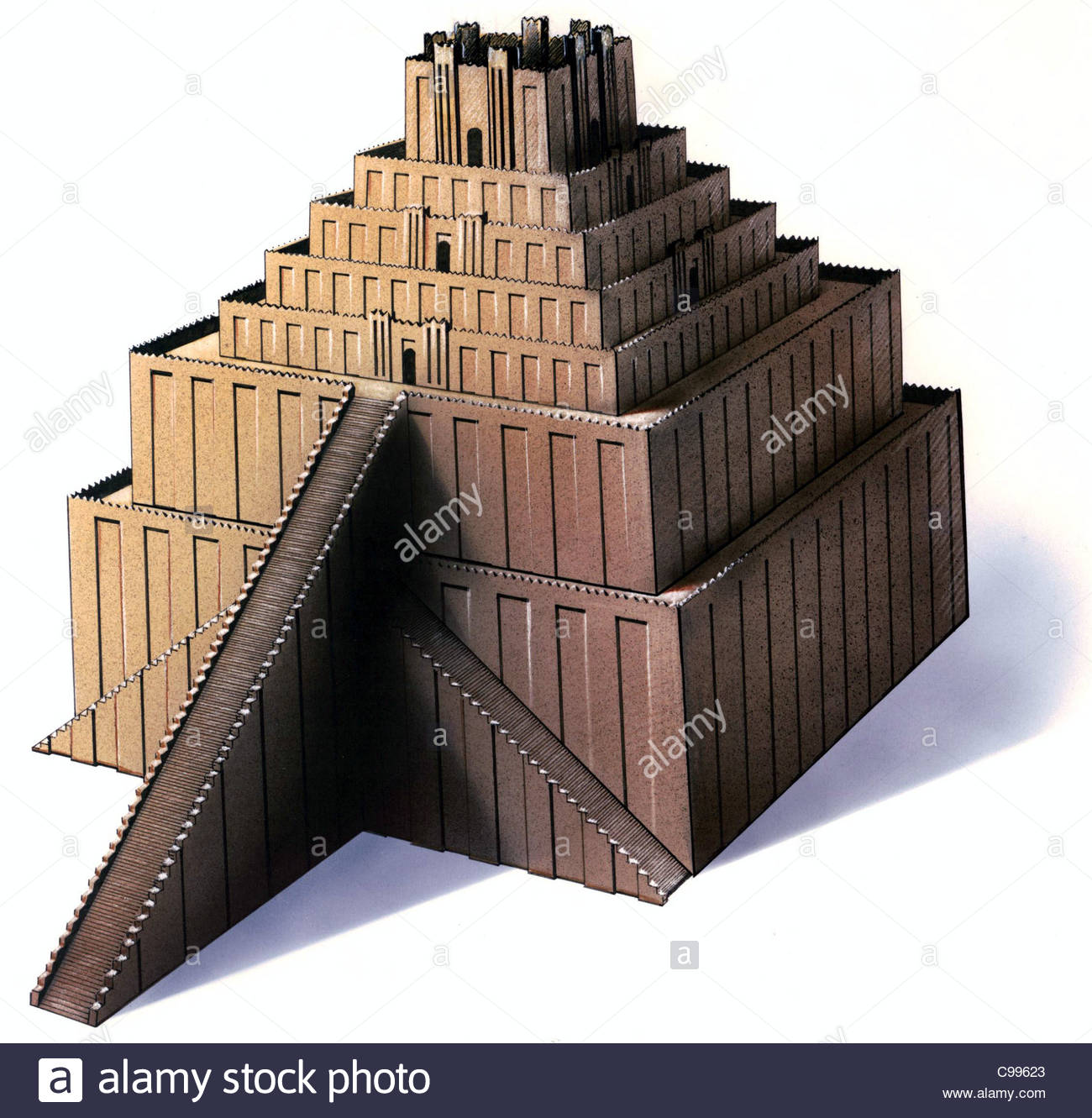 The Tower Of Babel Babylon Stock Photos & The Tower Of Babel Babylon ...