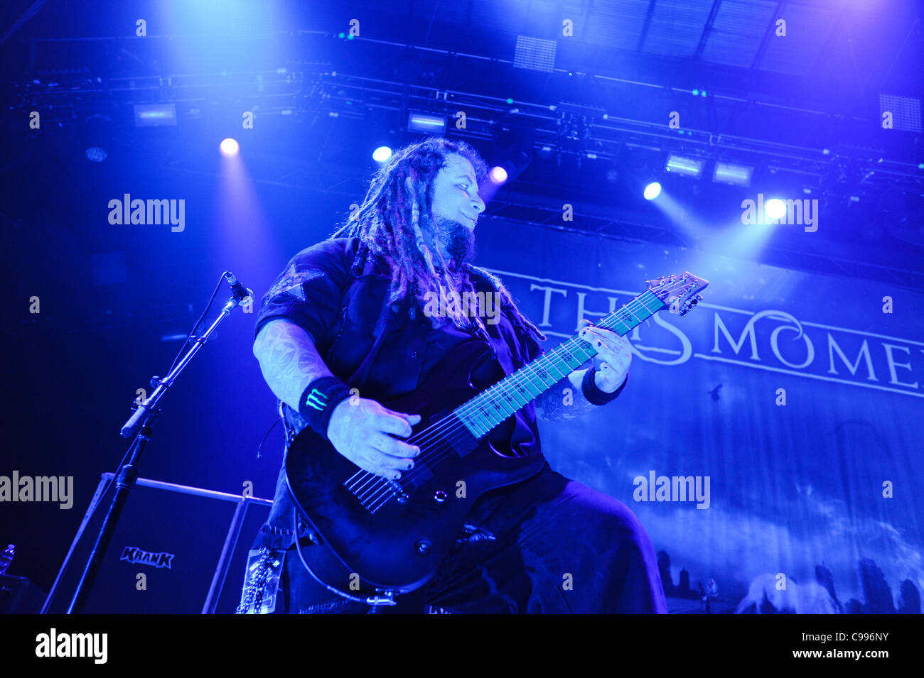 Guitarist Chris Howorth of In This Moment performs on stage at Portland ...