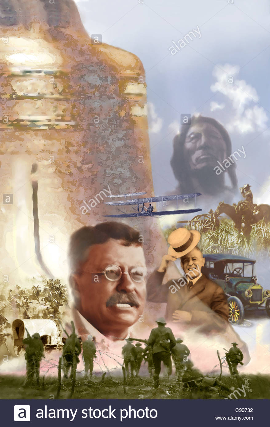 American History Collage Stock Photos & American History Collage Stock ...