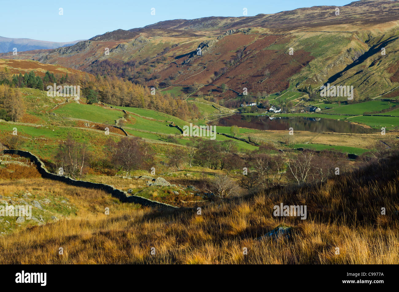 The Watendlath Valley Stock Photo - Alamy