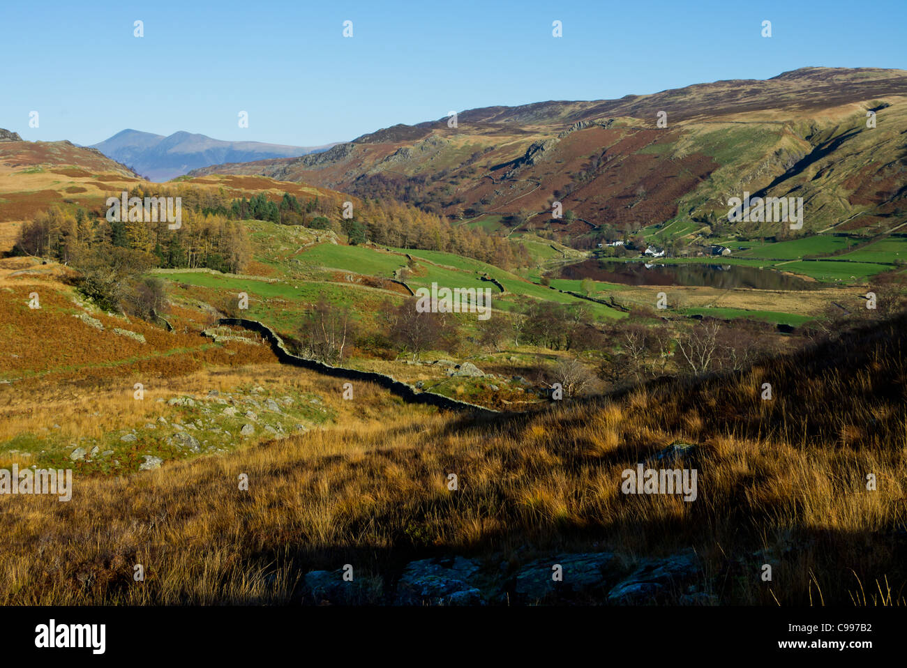 The Watendlath Valley Stock Photo - Alamy