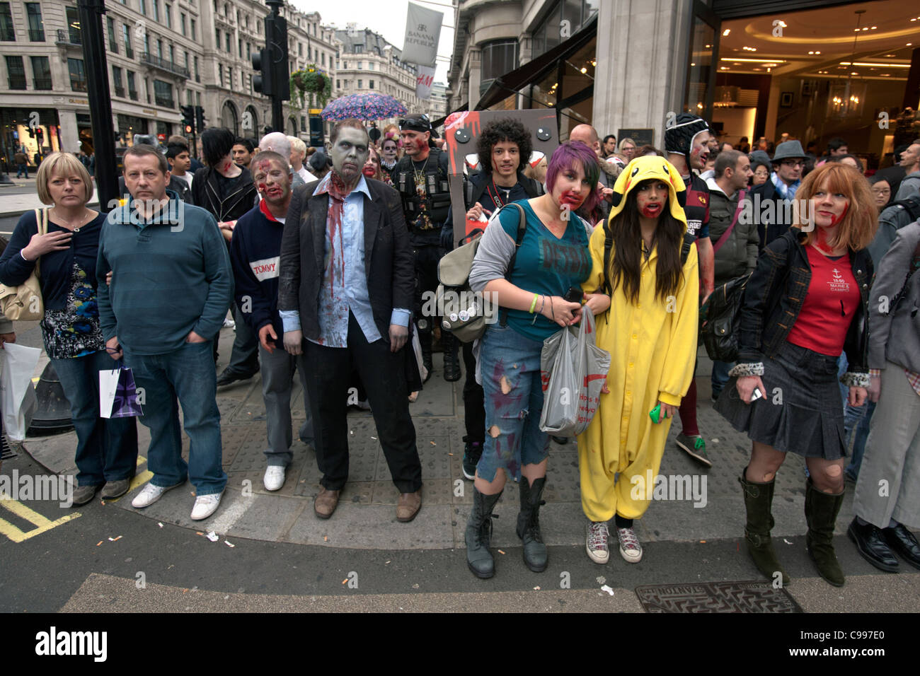 zombies in london Stock Photo - Alamy