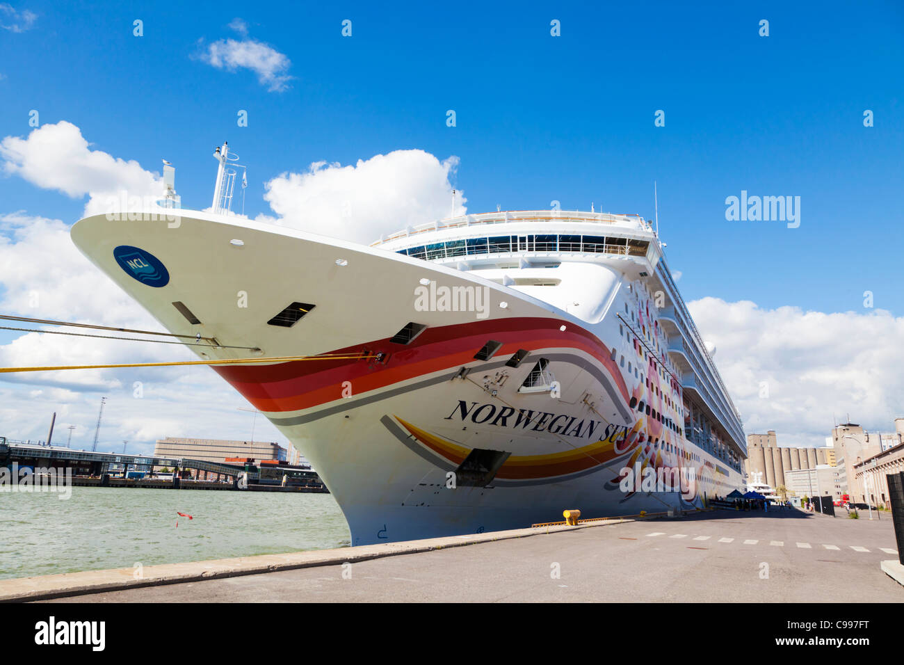 NCL Norwegian Sun Cruise Ship docked in Helsinki Finland Stock Photo ...