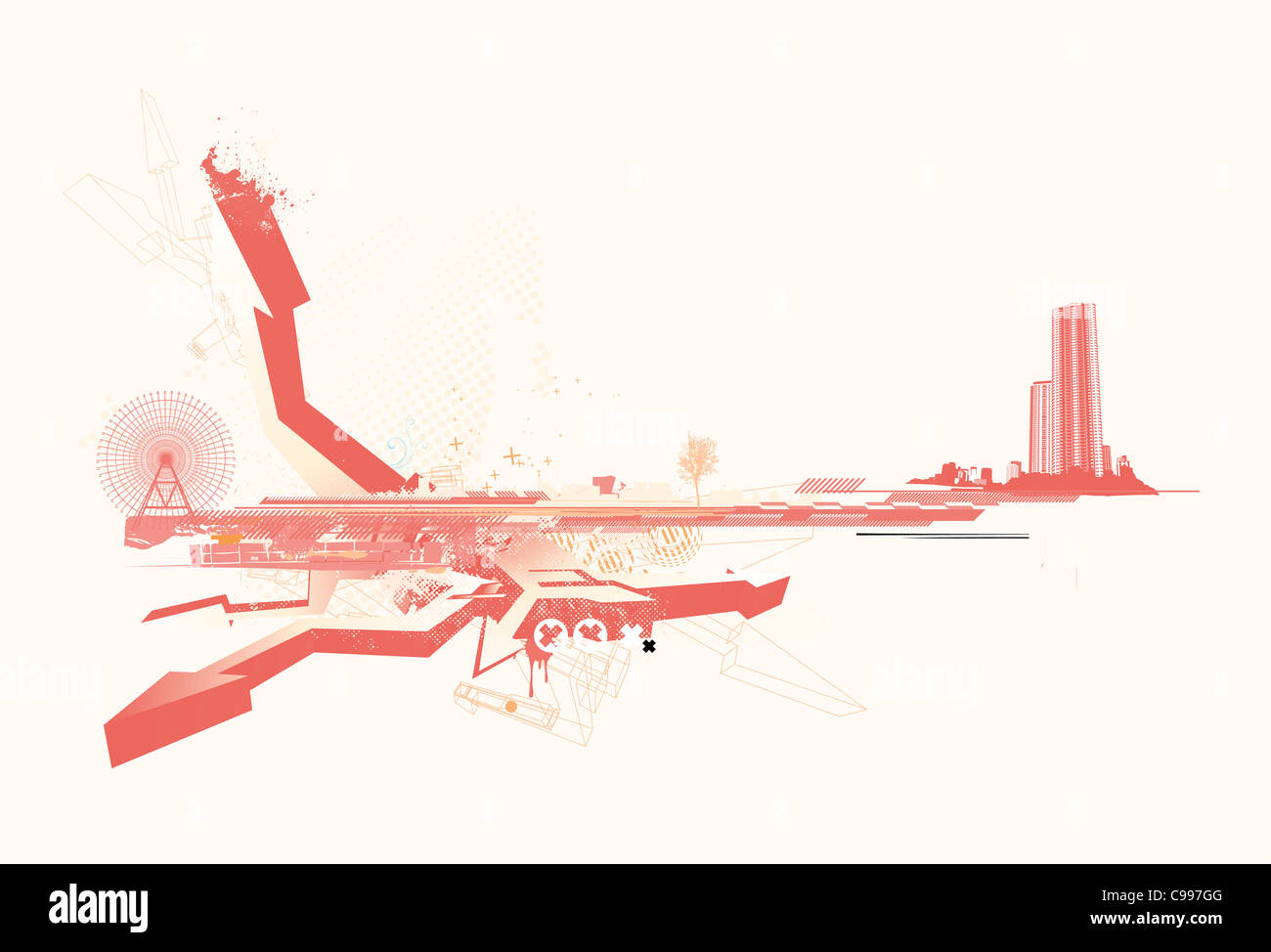 style summer urban background Stock Photo - Alamy