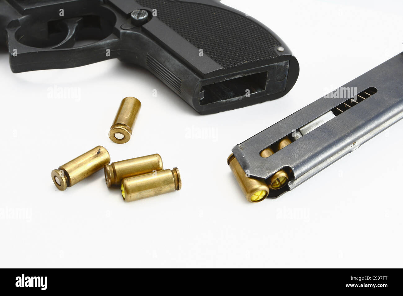 gun and bullets Stock Photo - Alamy
