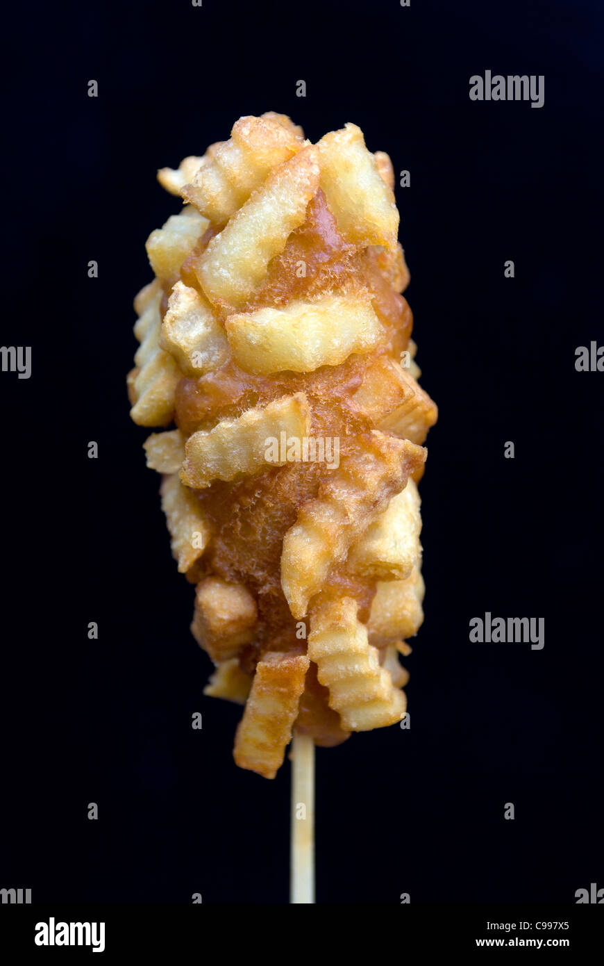 Gamja Hotdog sold as street food in Seoul South Korea - An example of ...