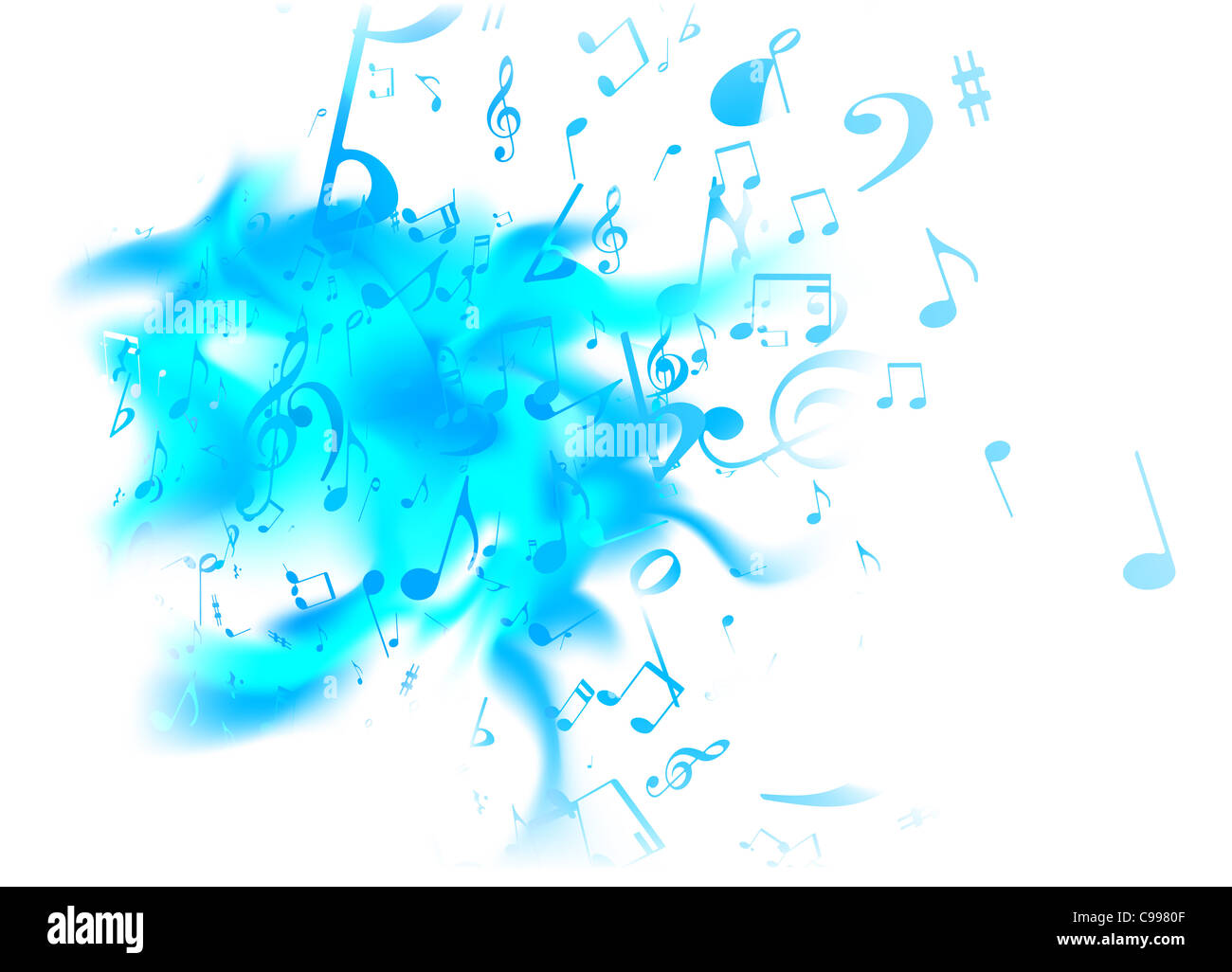 illustration of retro style blue music Abstract background Stock Photo ...