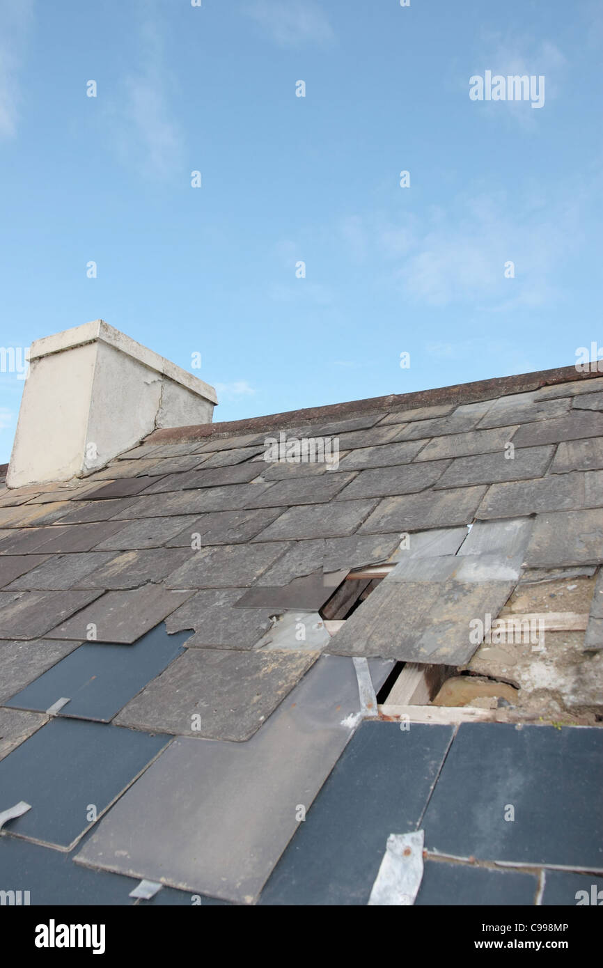 Danger of roof collapse hi-res stock photography and images - Alamy