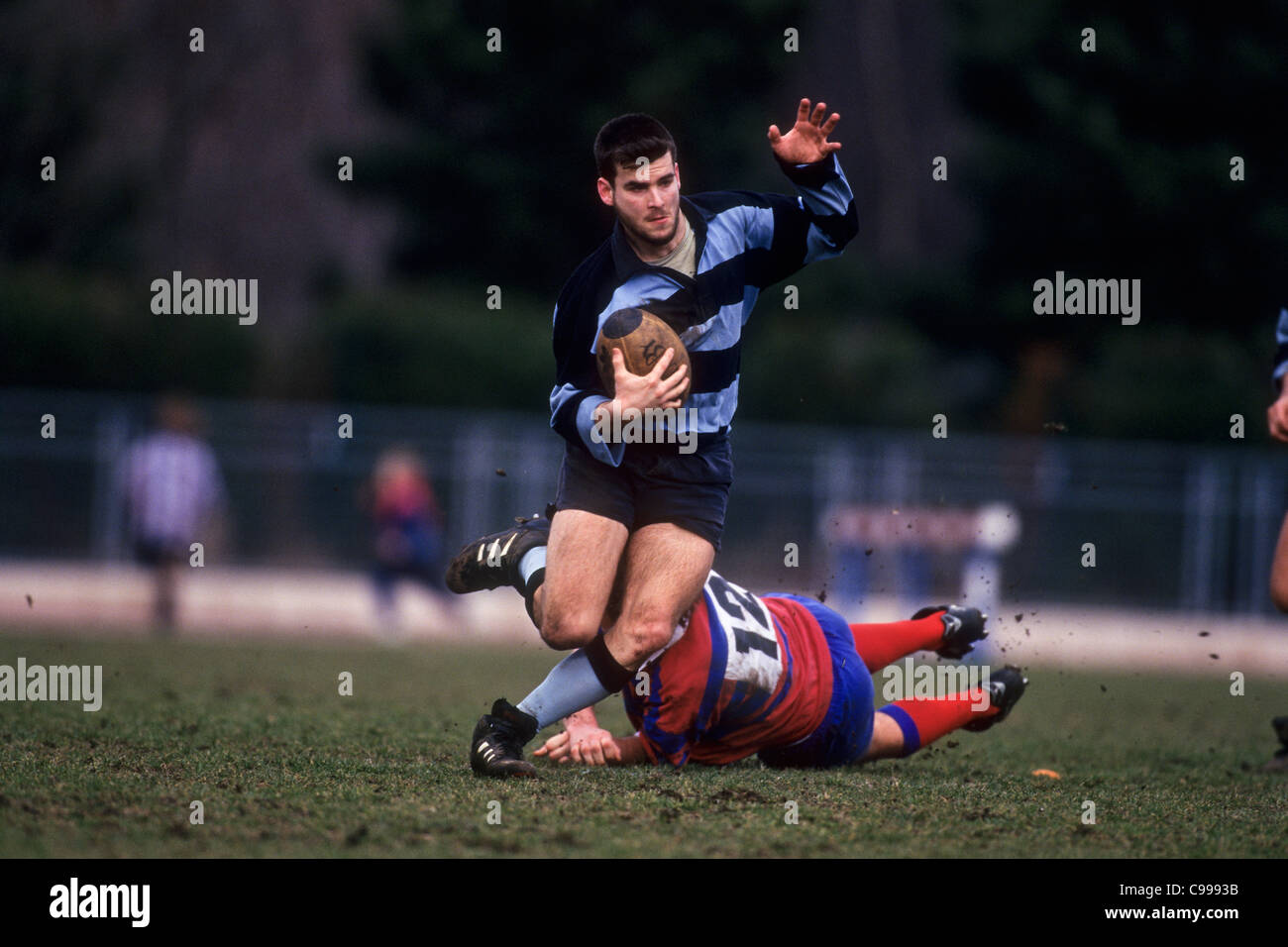 Rugby match action Stock Photo - Alamy