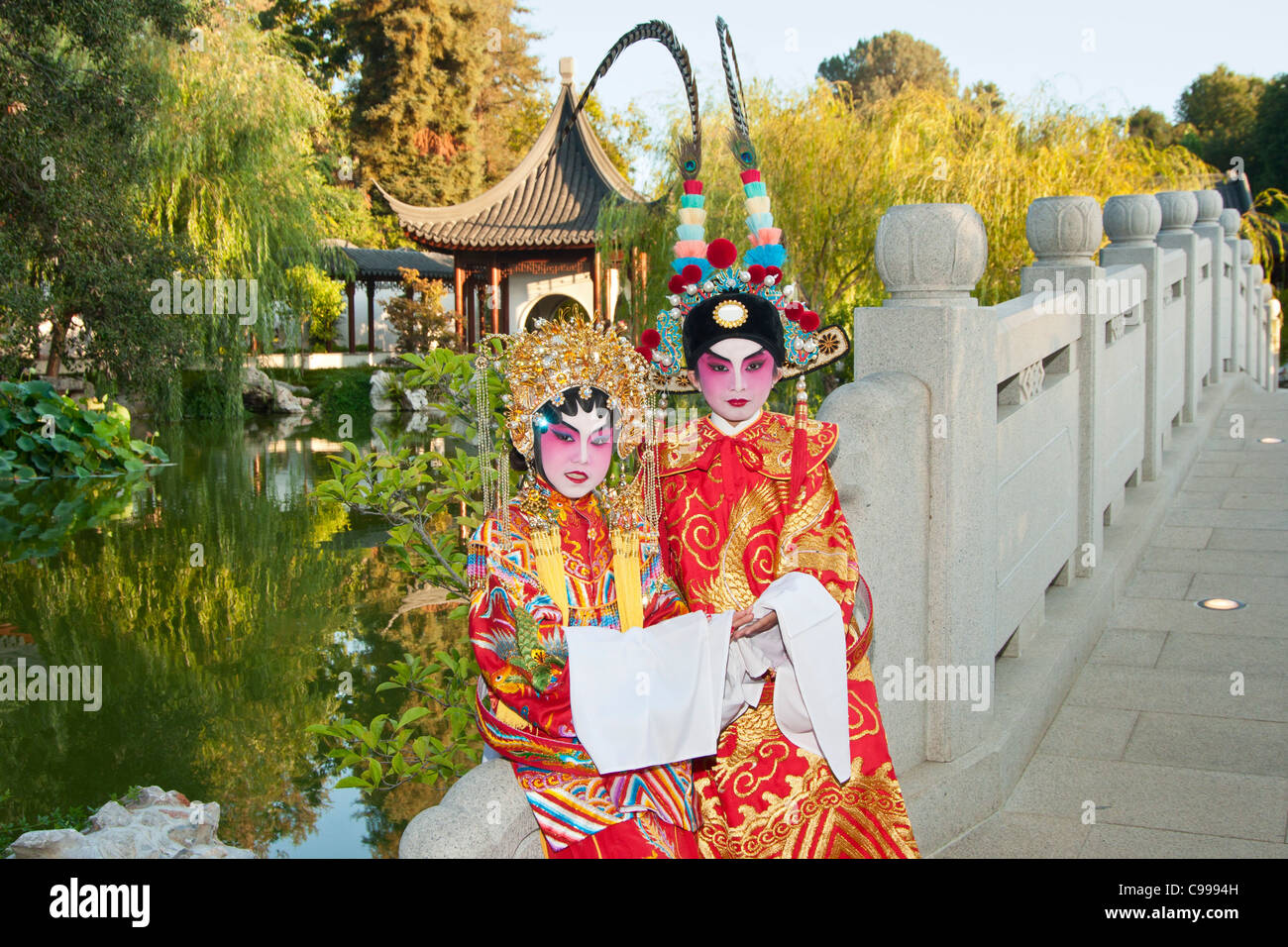 Children dressed in full traditional Chinese Opera costumes Stock Photo ...