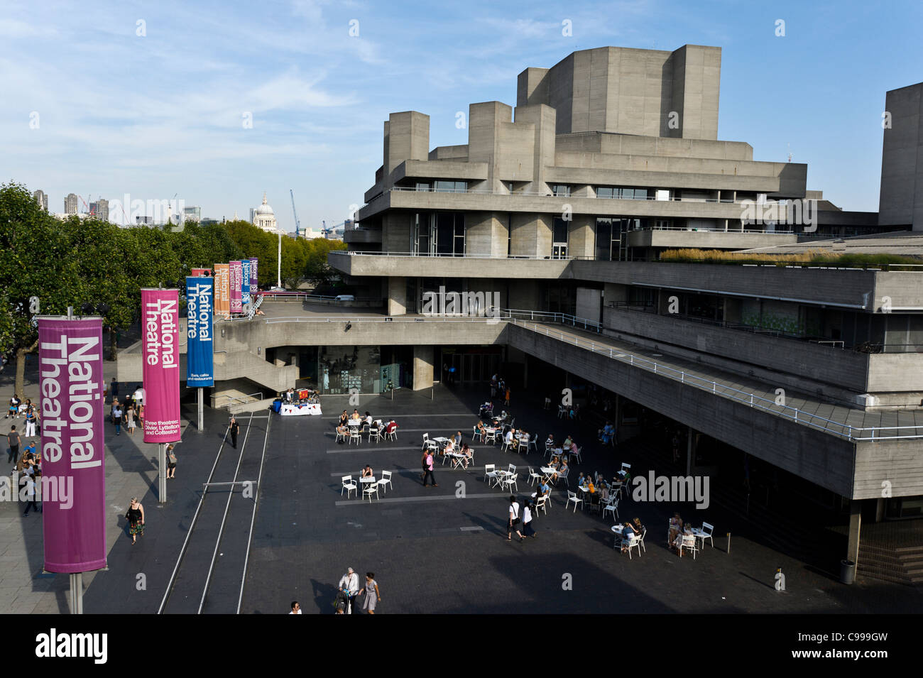 The National Theatre from Waterloo brigde Stock Photo - Alamy