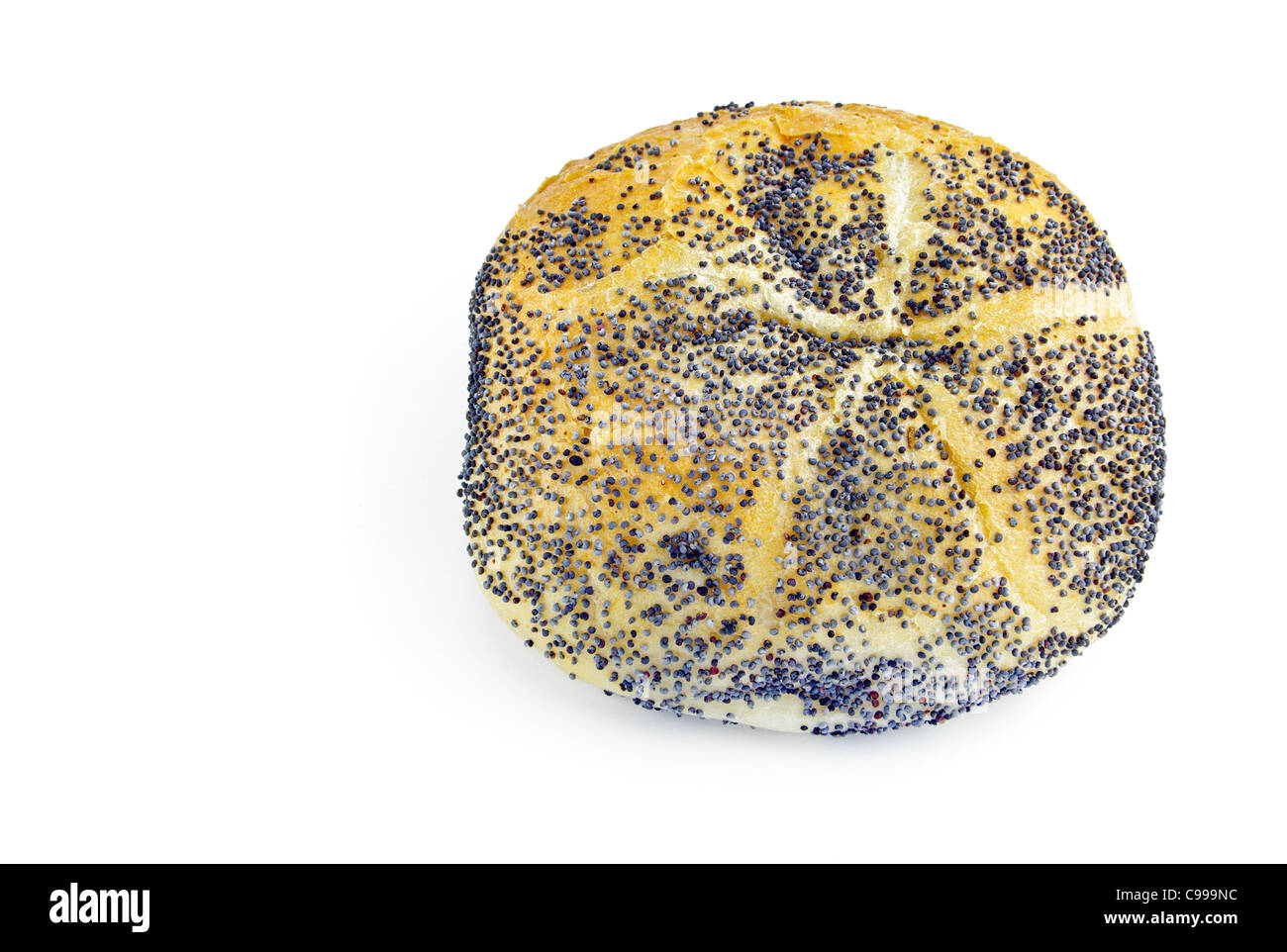 Traditional round bread isolated on a white background Stock Photo - Alamy