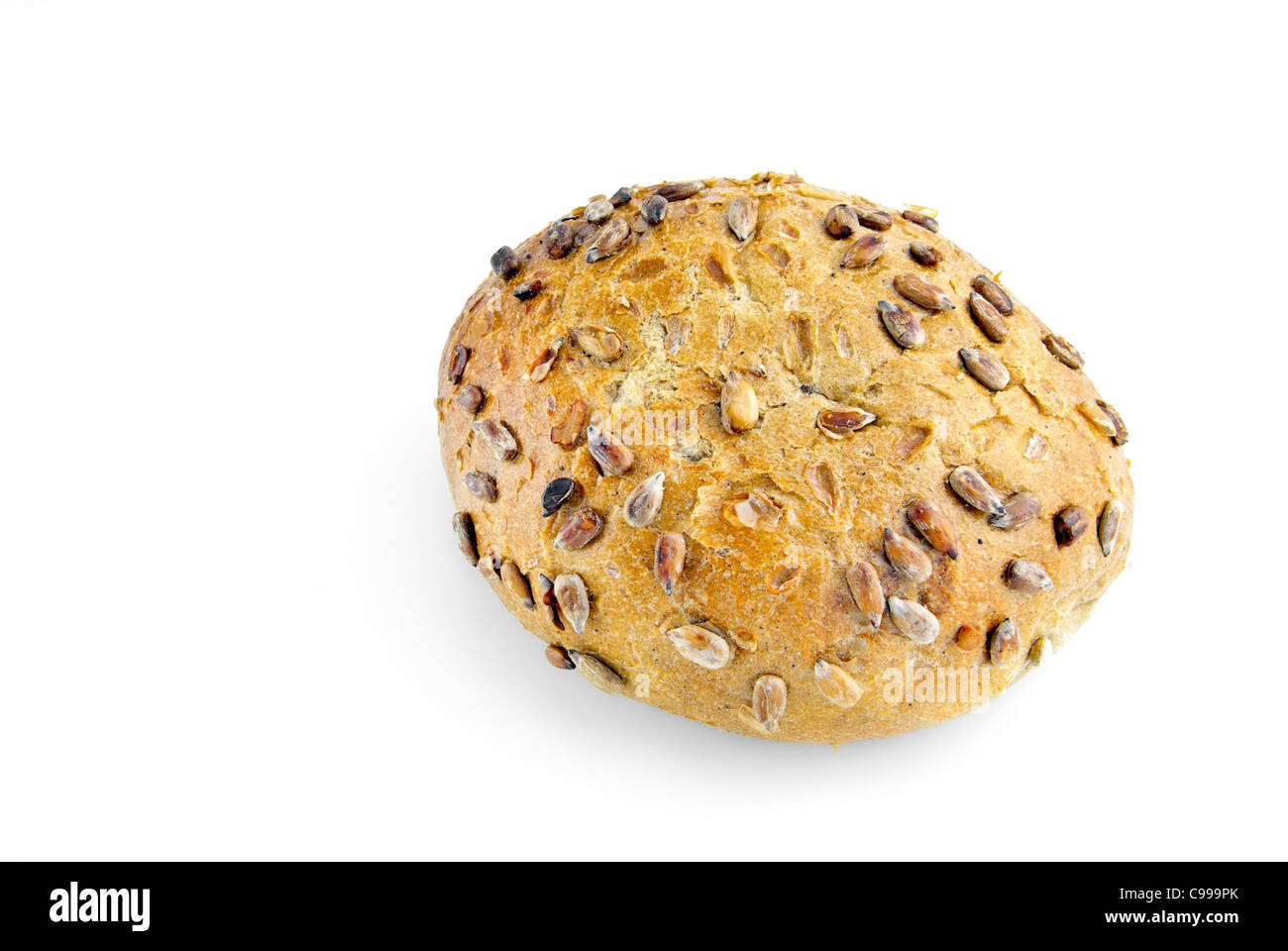 Traditional round bread isolated on a white background Stock Photo - Alamy