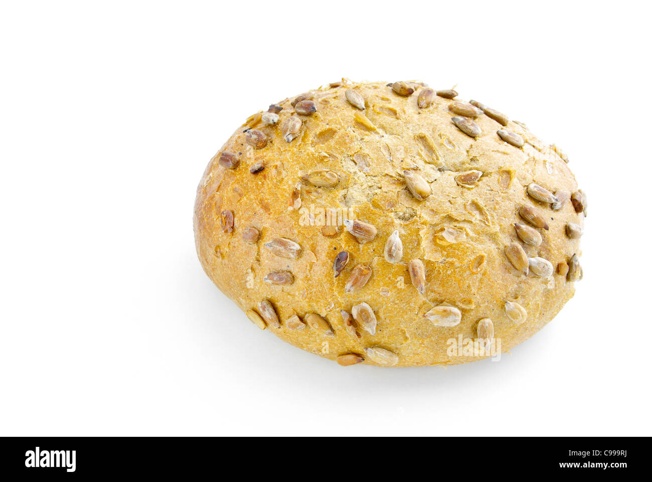 Traditional round bread isolated on a white background Stock Photo - Alamy