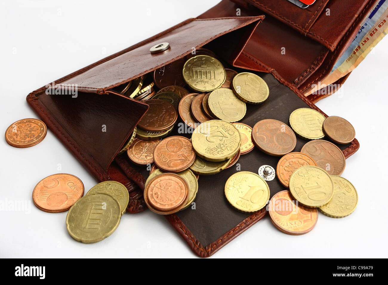 wallet with money Stock Photo - Alamy