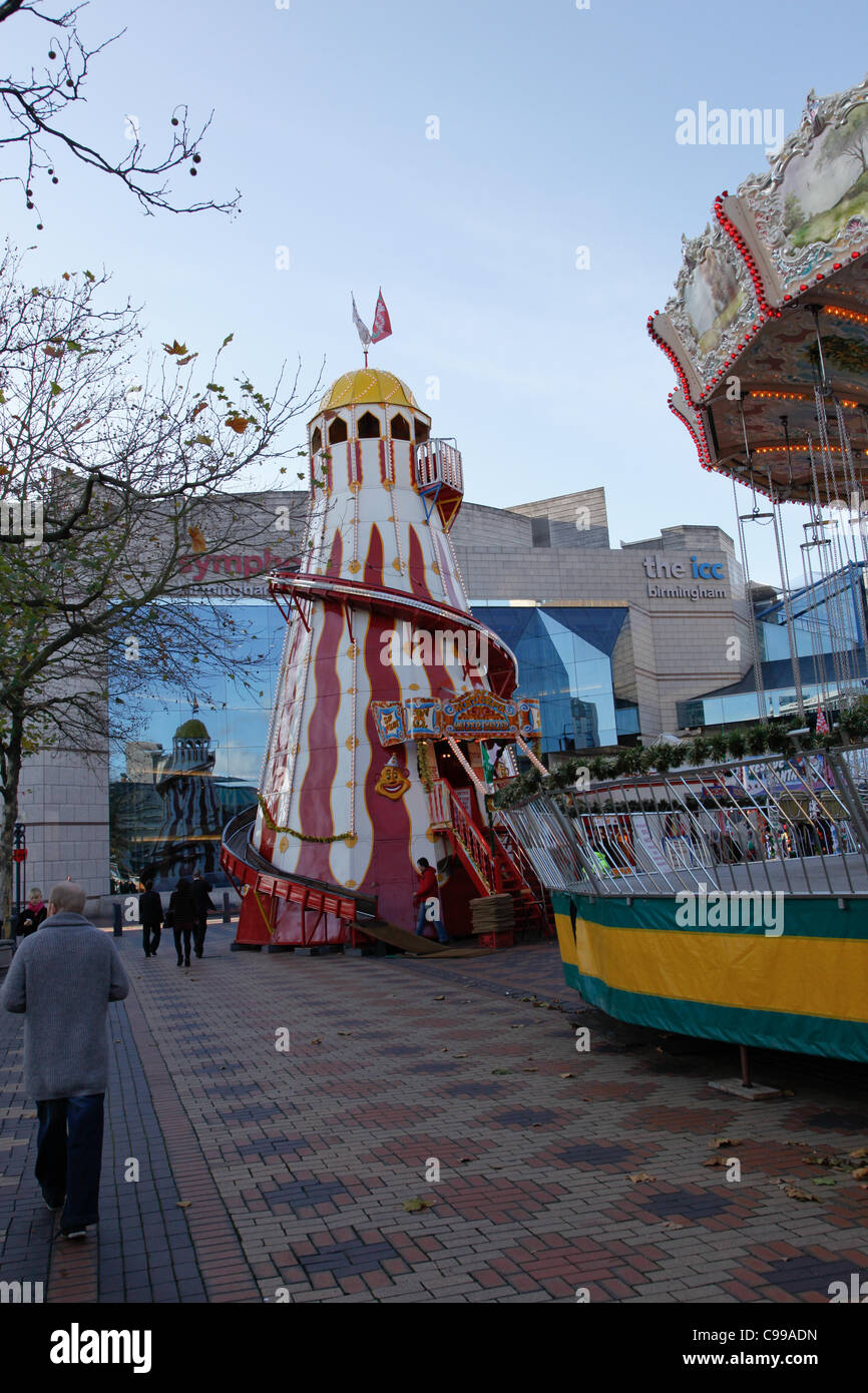 Helter Skelter traditional fairground ride at the Birmingham German ...