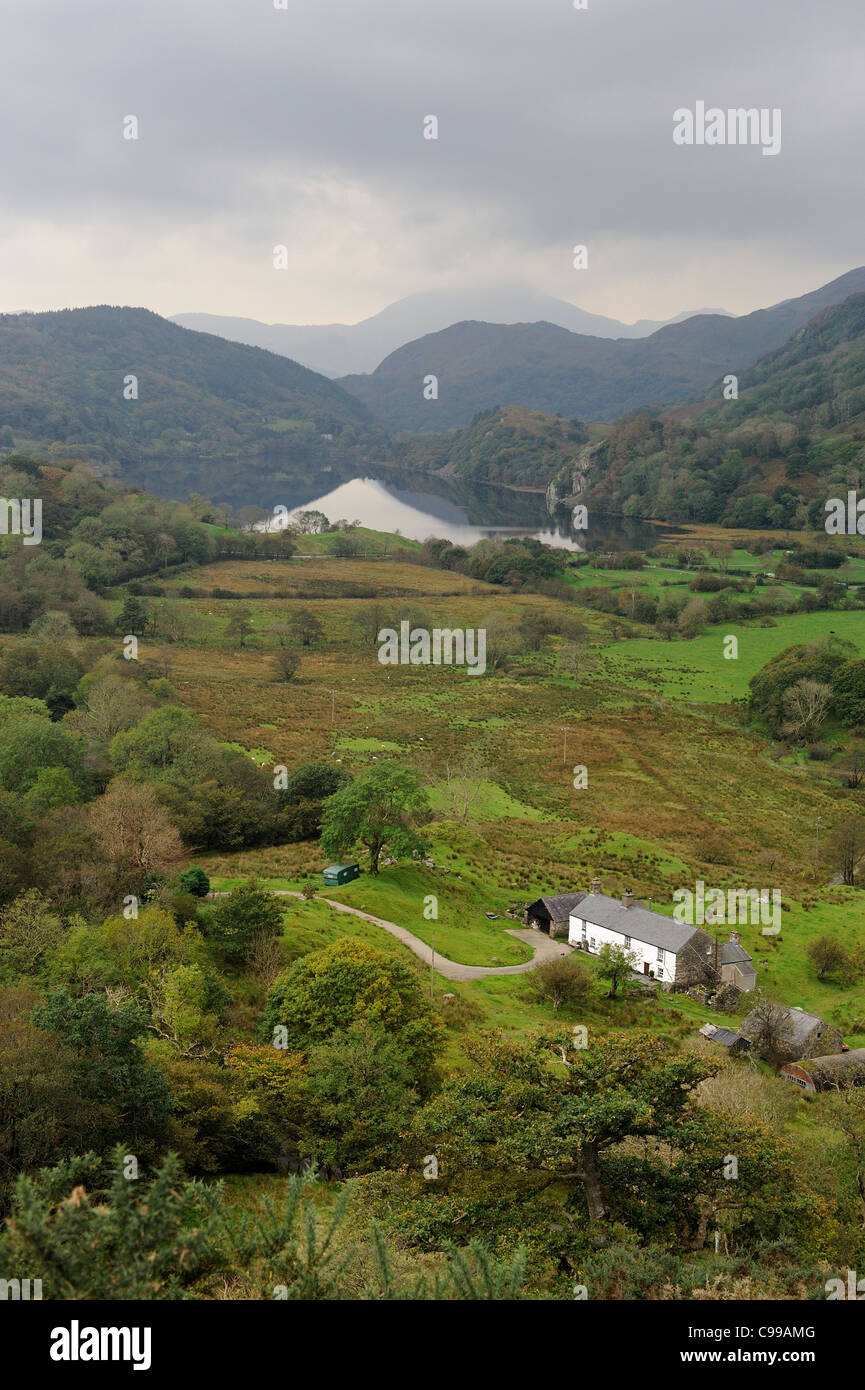 Welsh farmhouse landscape llynn gwynant hi-res stock photography and ...
