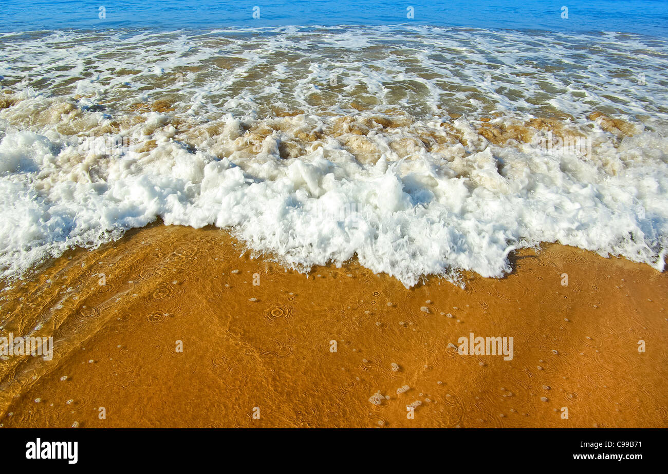 a coming wave on the seaside Stock Photo - Alamy