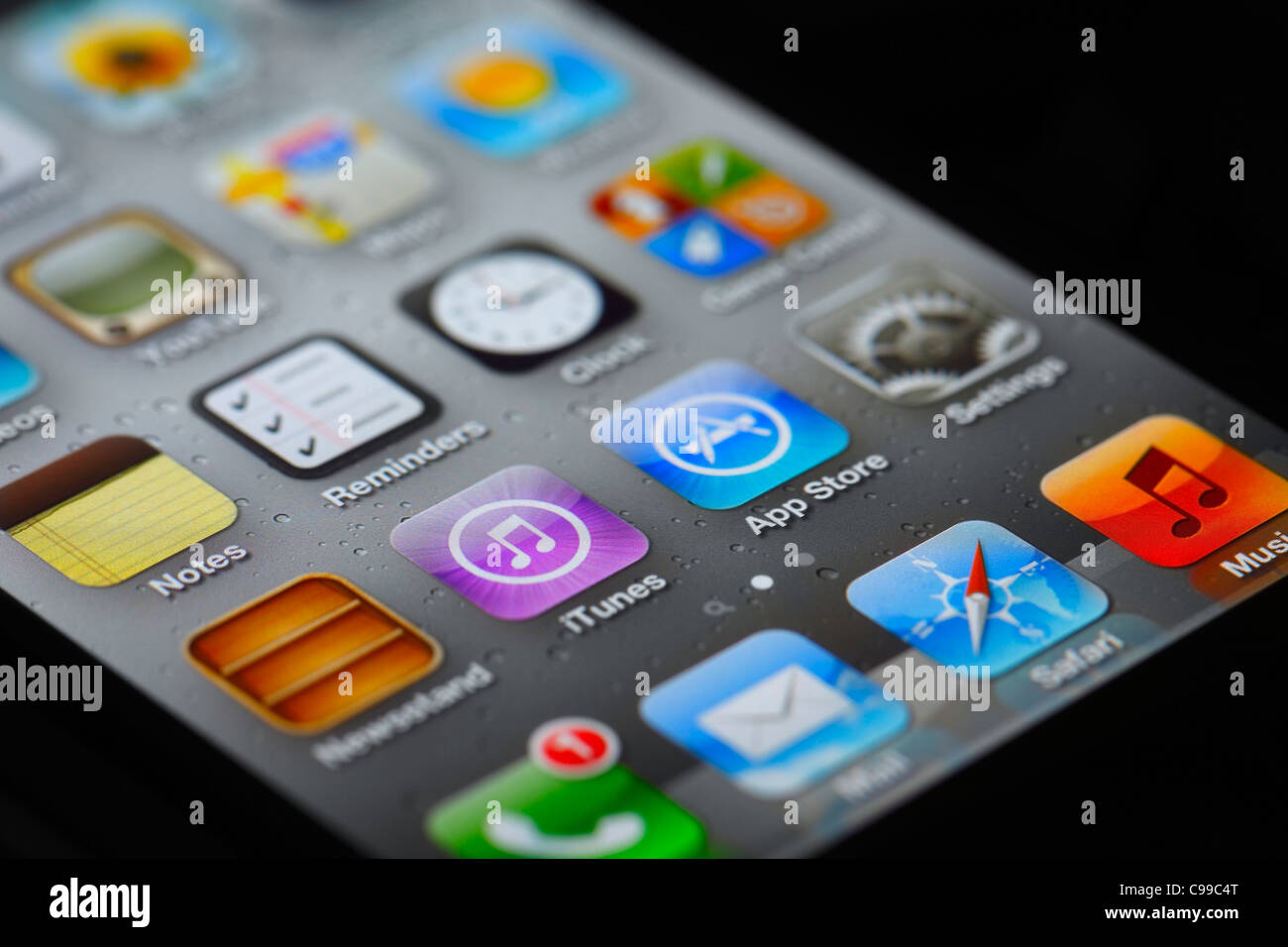 iPhone apps and app store Stock Photo - Alamy