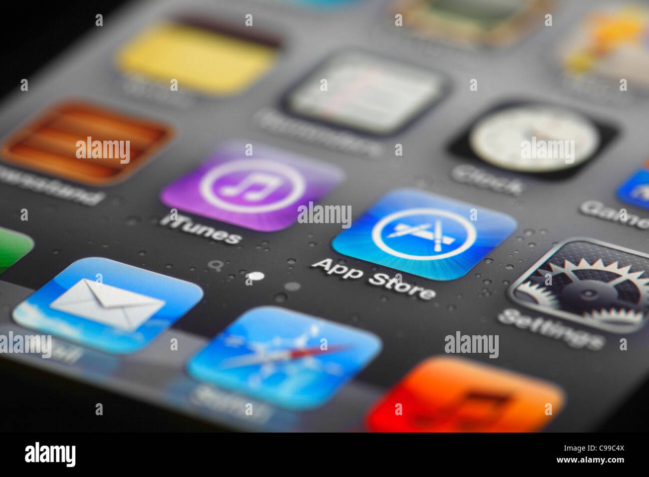 iPhone apps and app store Stock Photo - Alamy
