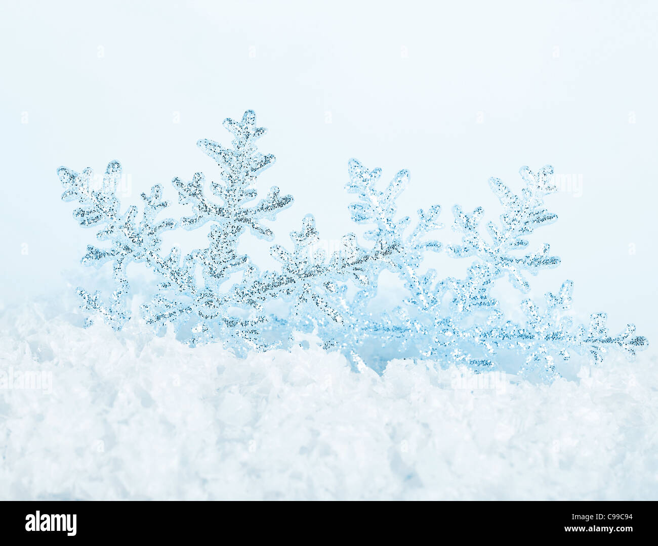 Beautiful blue snowflake winter holiday background Stock Photo - Alamy