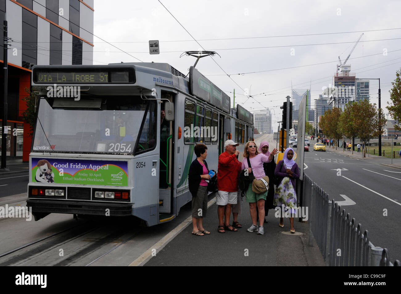 A tram operating in Melbourne, Australia. The city has the biggest tram ...