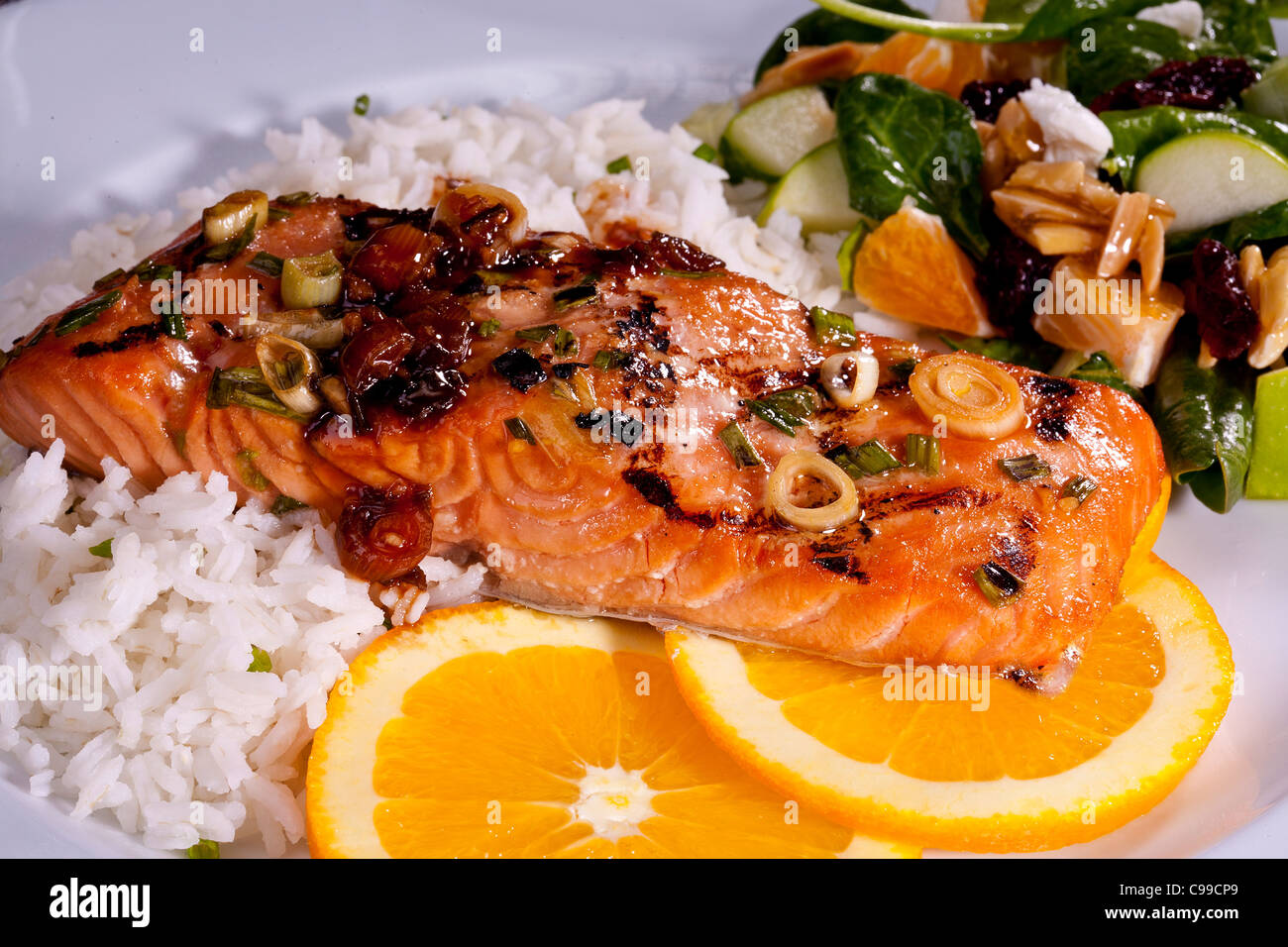 Salmon rice hi-res stock photography and images - Alamy